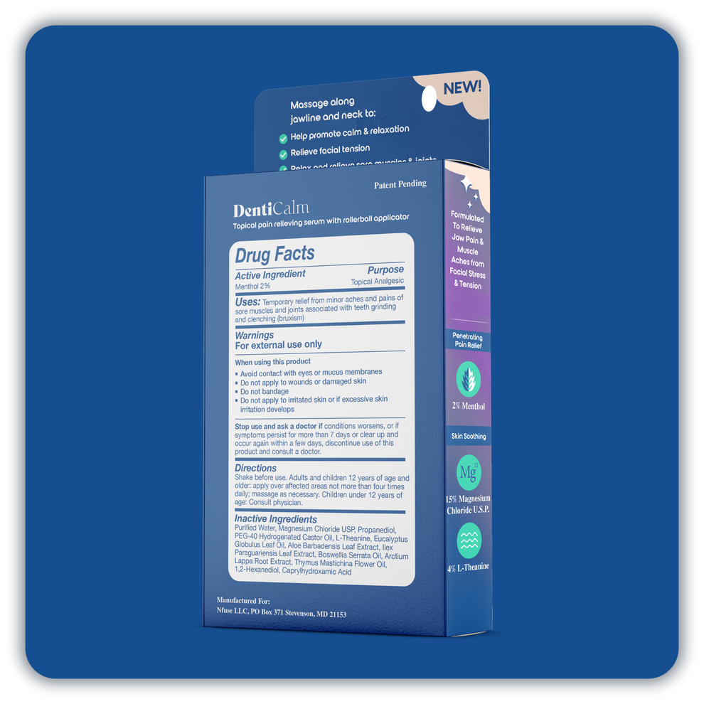 DentiCalm: Solutions for Relief from Clenching and Teeth Grinding